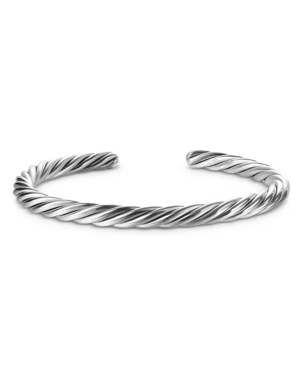 David Yurman Cable Cuff In Sterling 6mm - Silver