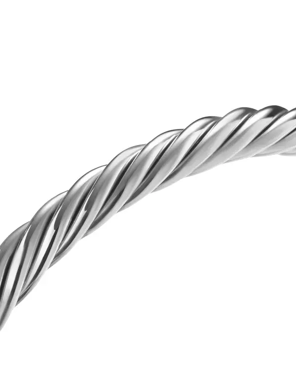 David Yurman Cable Cuff In Sterling 6mm - Silver