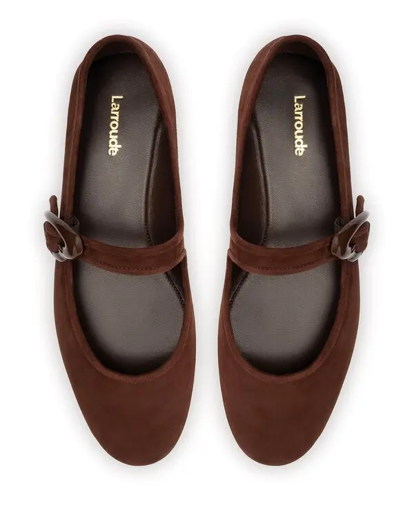 Larroude Verona Flats - Brown
