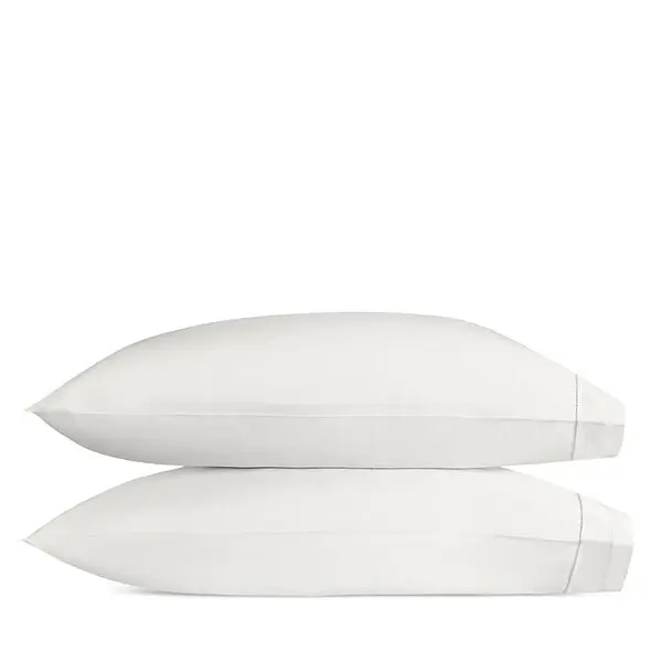MATOUK Ambrose Sateen King Pillowcase, Pair - Bone/bone