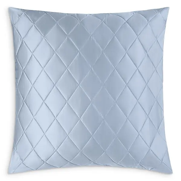 MATOUK Nocturne Sateen Quilted Euro Sham - Hazy Blue