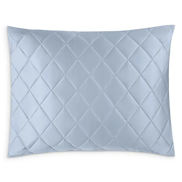 MATOUK Nocturne Sateen Quilted Standard Sham - Hazy Blue