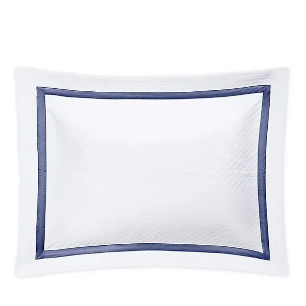 MATOUK Lowell Diamond Matelasse King Sham - Steel Blue