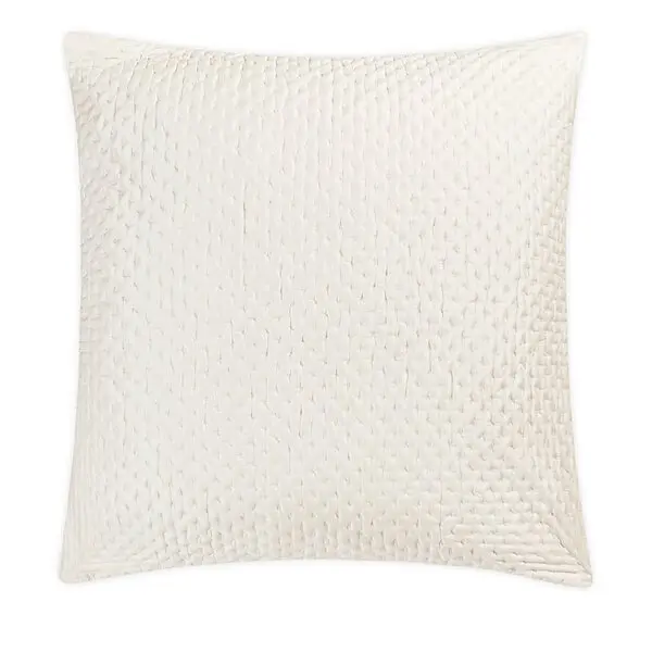 MATOUK Margaret Quilted Silk Euro Sham - Abalone
