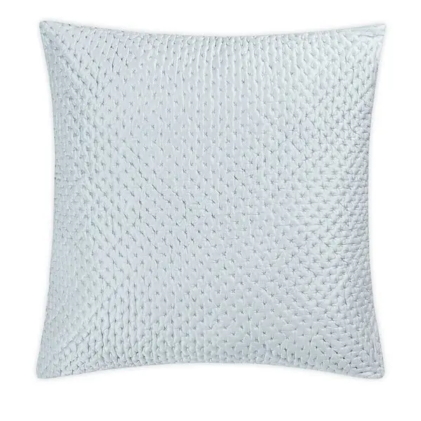 MATOUK Margaret Quilted Silk Euro Sham - Cloud