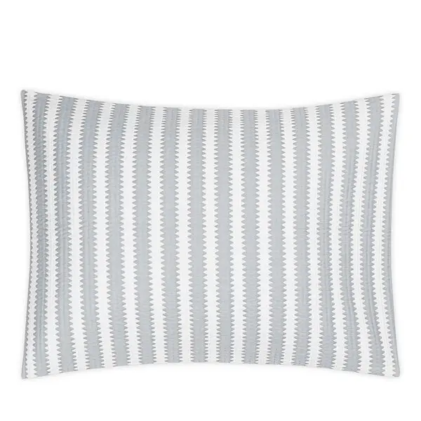 MATOUK Apollo Stripe Matelasse King Sham - Dove