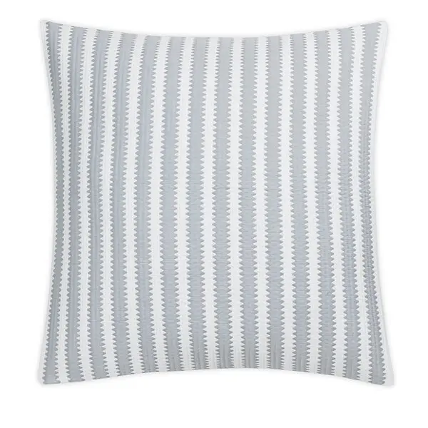 MATOUK Apollo Stripe Matelasse Euro Sham - Dove