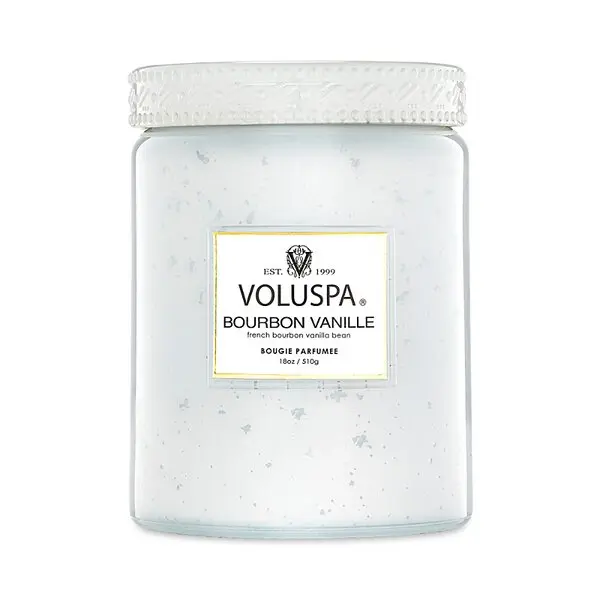 Voluspa Bourbon Vanille Large Candle - White