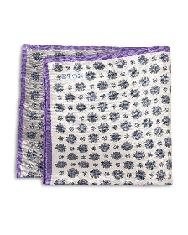 Eton 4-in-1 Silk Pocket Square - Purple
