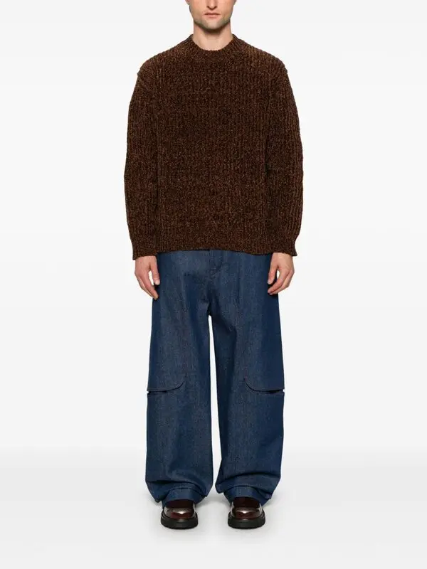 Junya Watanabe Chenille Sweater - Brown