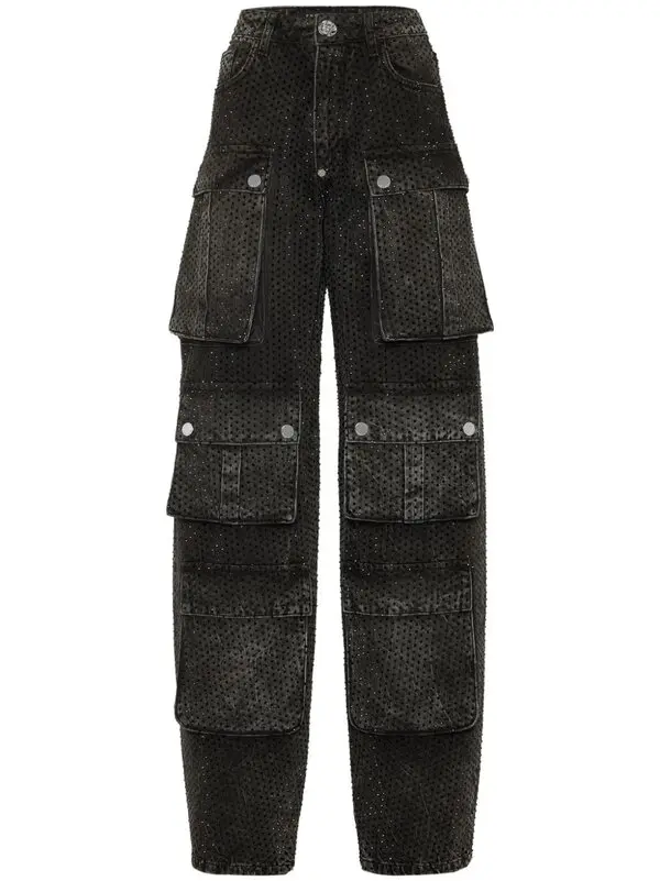 Philipp Plein Embellished Cargo Jeans