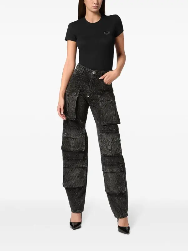 Philipp Plein Embellished Cargo Jeans