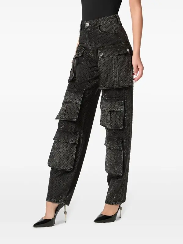 Philipp Plein Embellished Cargo Jeans