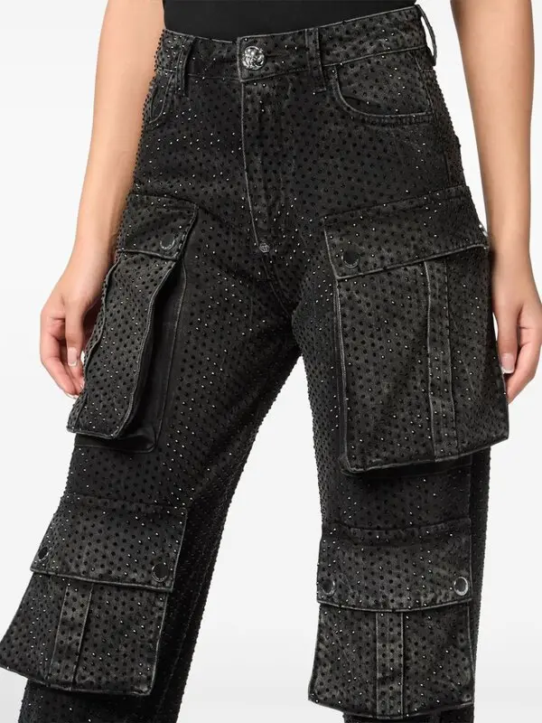 Philipp Plein Embellished Cargo Jeans
