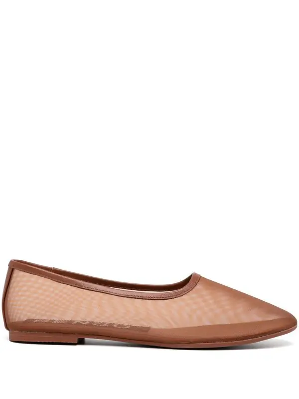 Senso Dena Mesh Ballerina Shoes - Brown