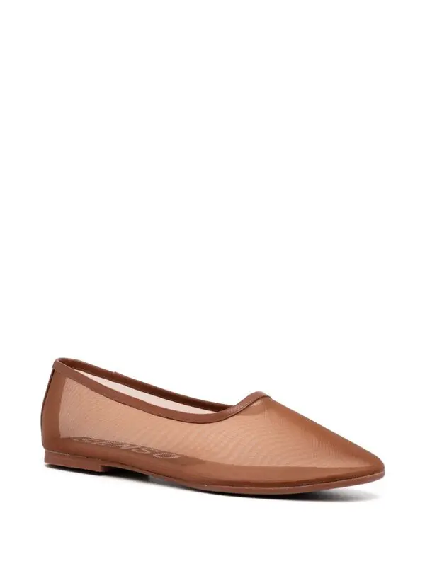 Senso Dena Mesh Ballerina Shoes - Brown