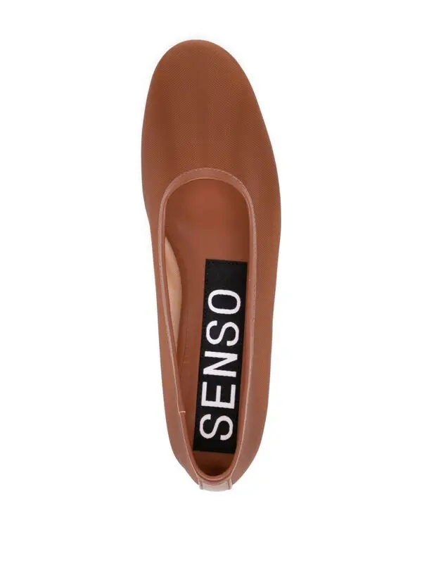 Senso Dena Mesh Ballerina Shoes - Brown