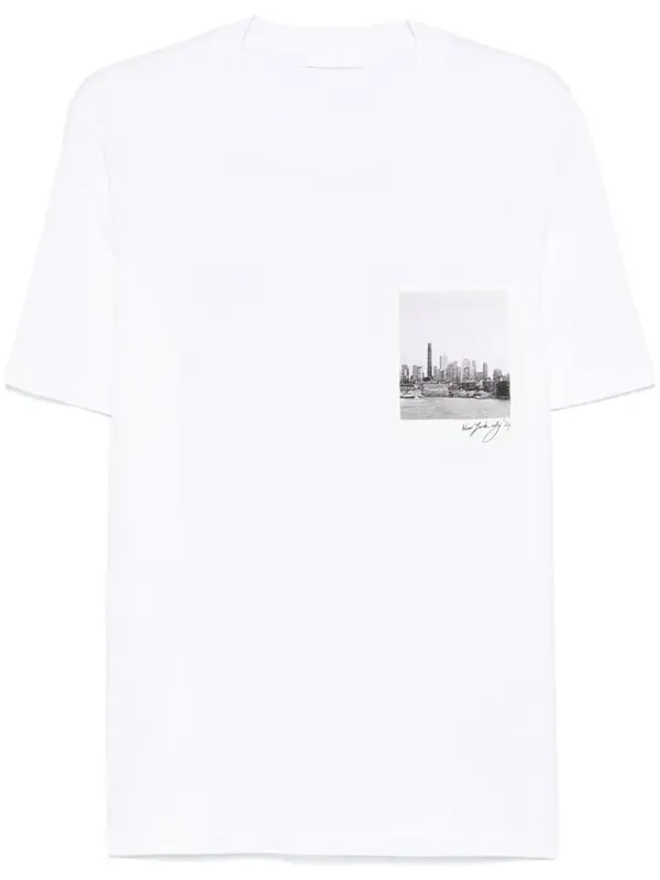 Helmut Lang Skyline Postcard T-shirt - White