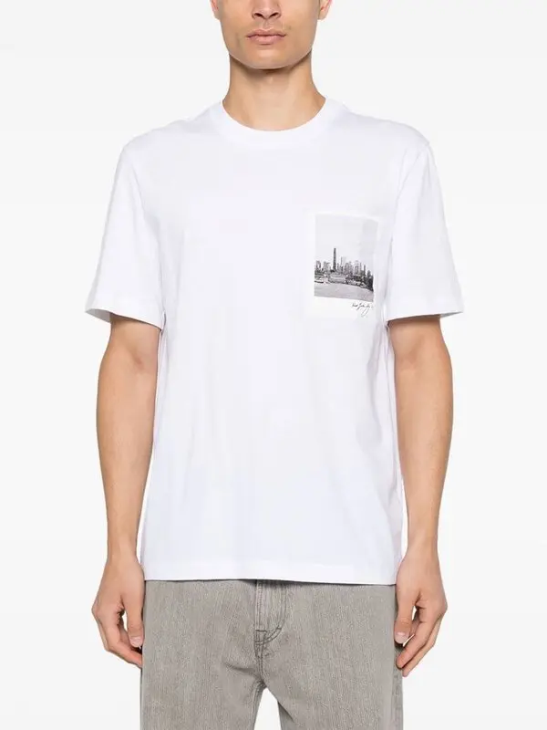 Helmut Lang Skyline Postcard T-shirt - White