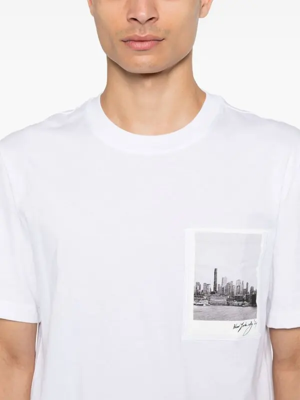 Helmut Lang Skyline Postcard T-shirt - White