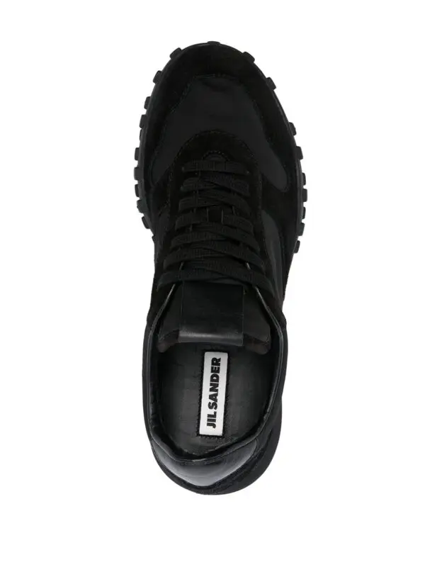 JIL SANDER Moon Panelled Sneakers - Black