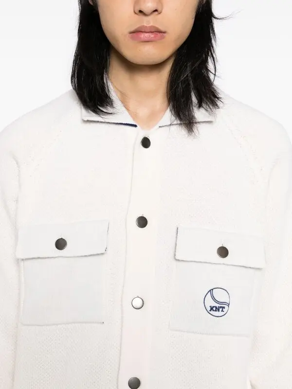 Kiton Embroidered Logo Jacket