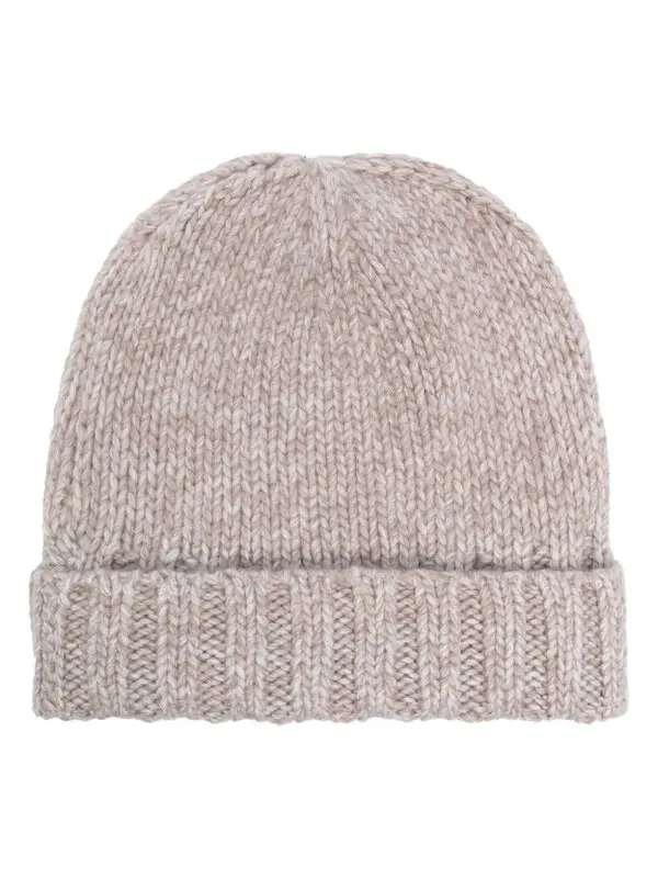 Le Kasha Chunky Knit Beanie - Neutrals