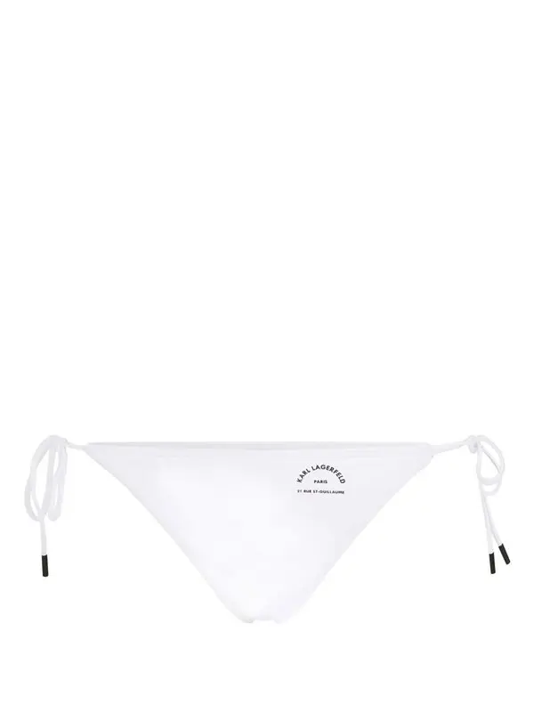 Karl Lagerfeld Rue St-guillaume Bikini Bottom - White