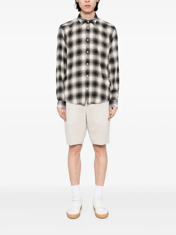 BOSS Plaid Long-sleeves Shirt