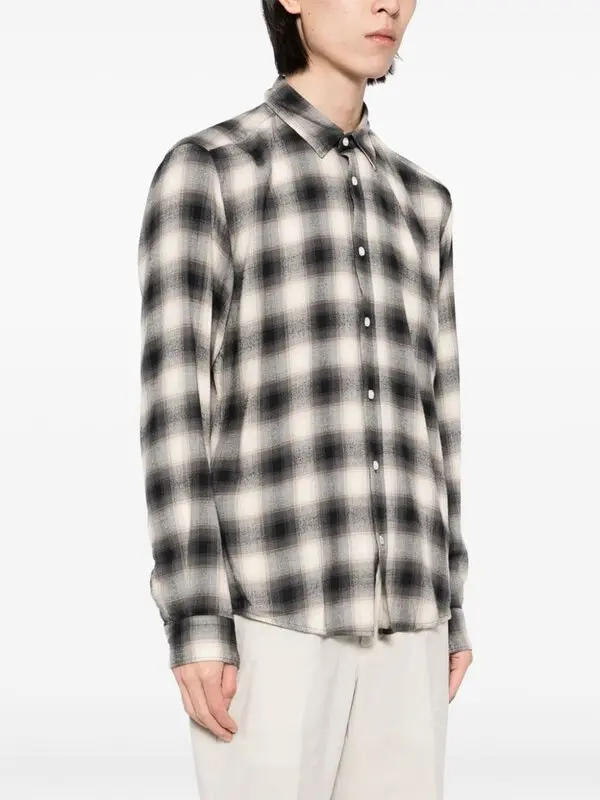 BOSS Plaid Long-sleeves Shirt
