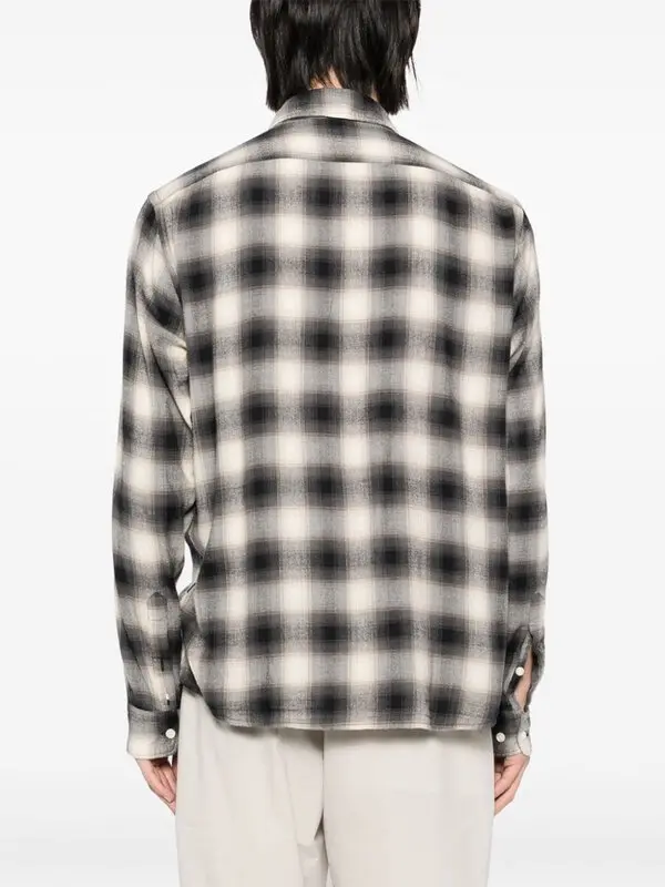 BOSS Plaid Long-sleeves Shirt