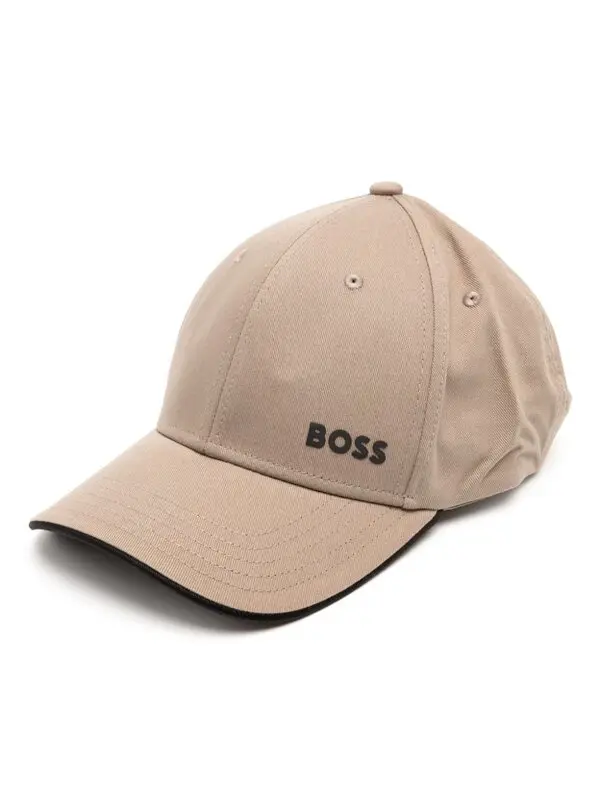 BOSS Logo-print Cap - Neutrals