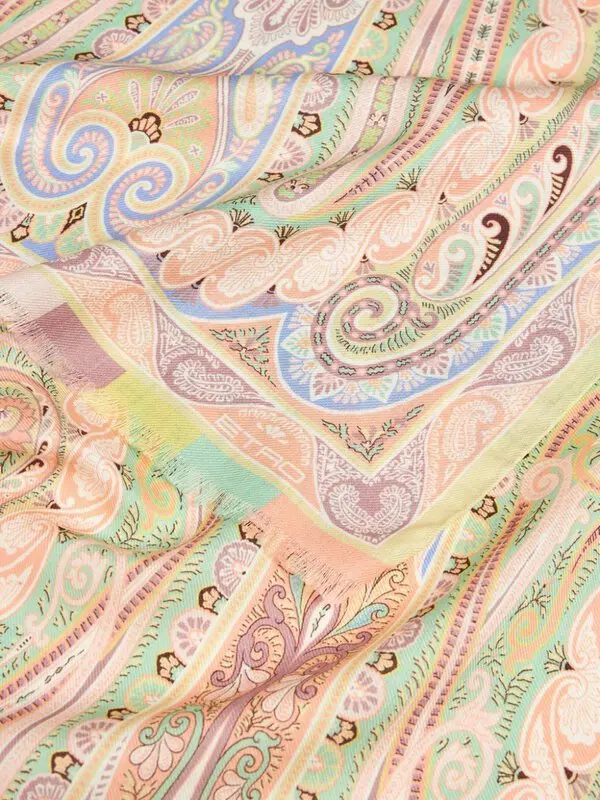 Etro Paisley-print Scarf - Yellow