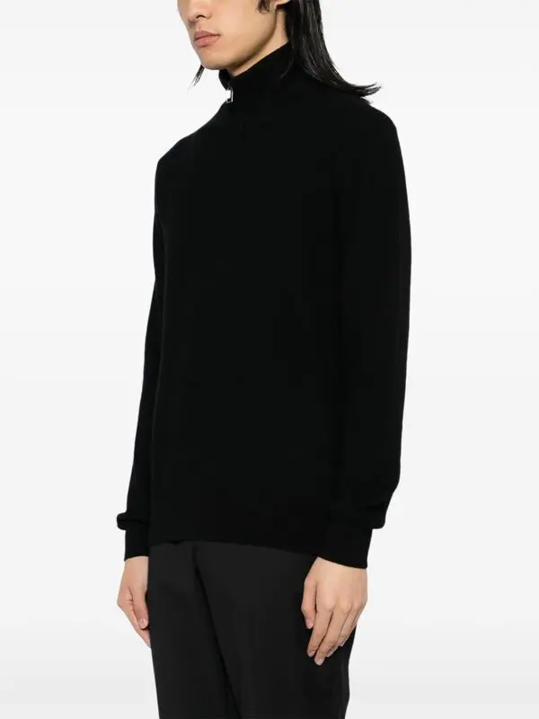 Brioni Half-zip Jumper - Black