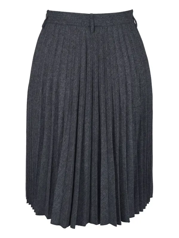 Vince Pleated Midi Skirt - Grey