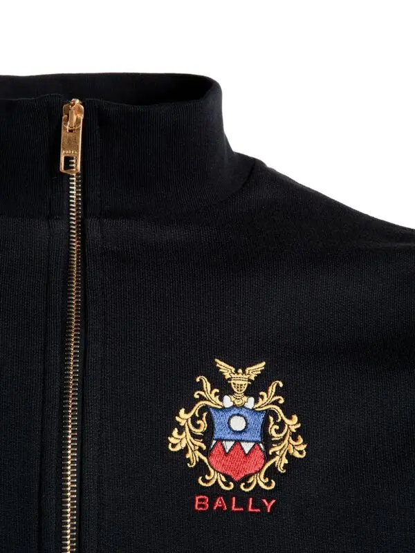 Bally Logo-embroidered Half-zip Sweatshirt