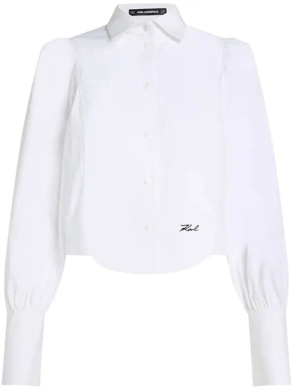 Karl Lagerfeld Logo-embroidered Shirt