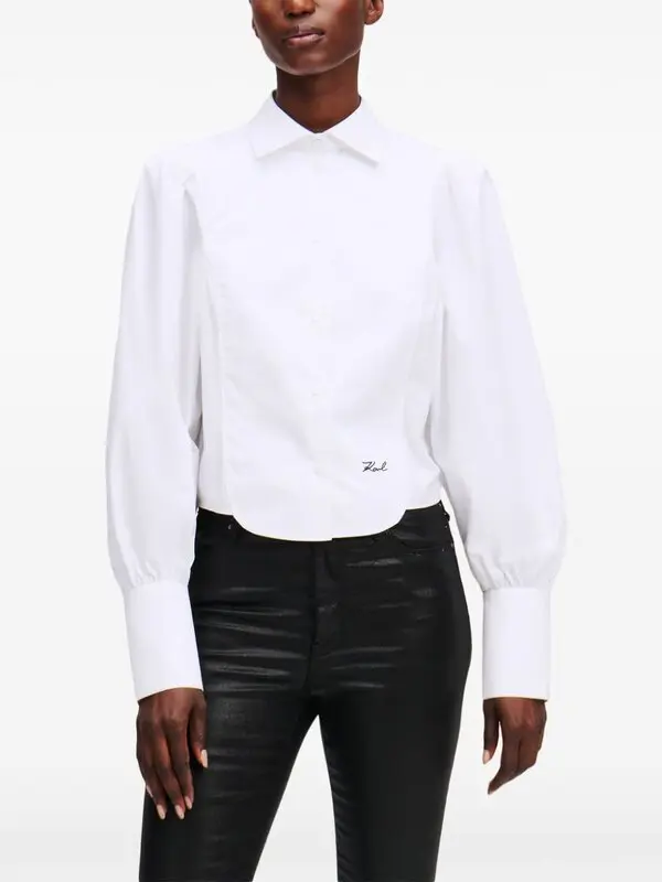 Karl Lagerfeld Logo-embroidered Shirt