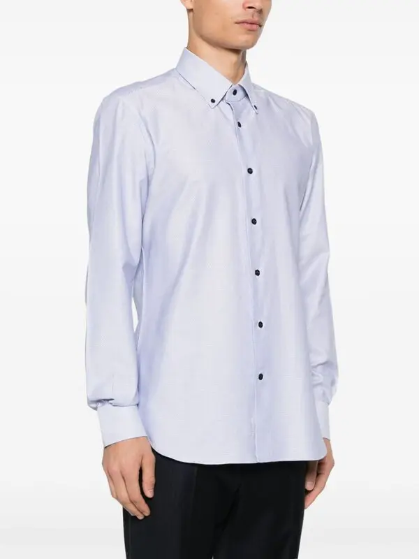 MAZZARELLI Cotton Shirt - Blue