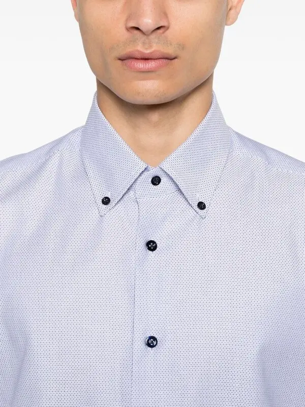 MAZZARELLI Cotton Shirt - Blue