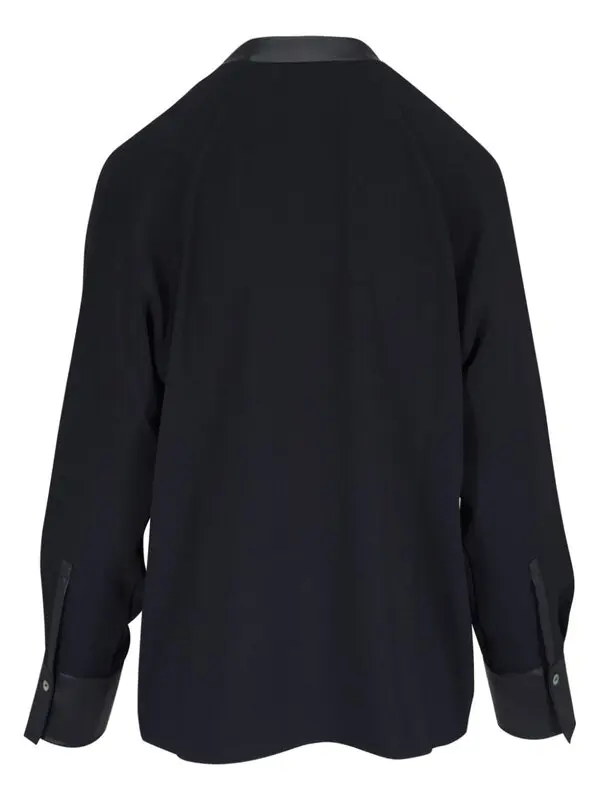 Vince Satin-trim Blouse