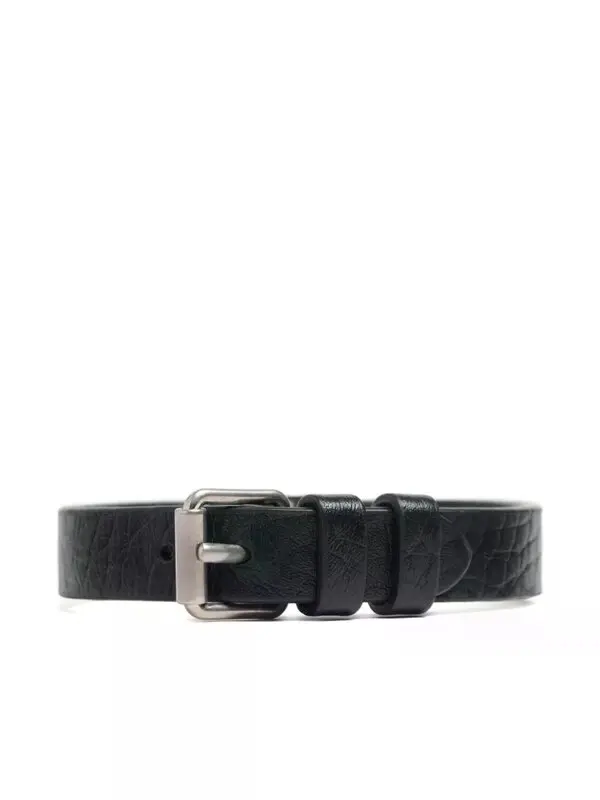 Valentino Garavani Vlogo Signature Leather Bracelet - Black