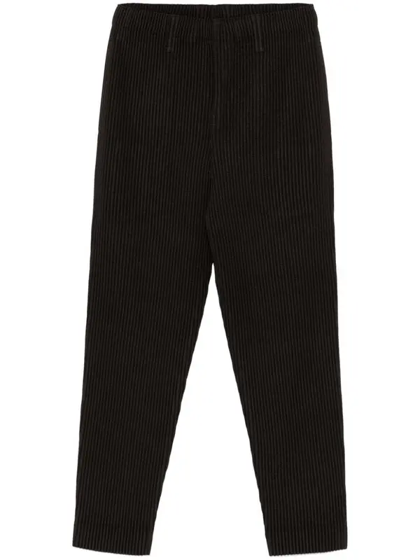 Issey Miyake Kersey Pleats Trousers - Brown