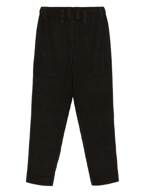 Issey Miyake Kersey Pleats Trousers - Brown