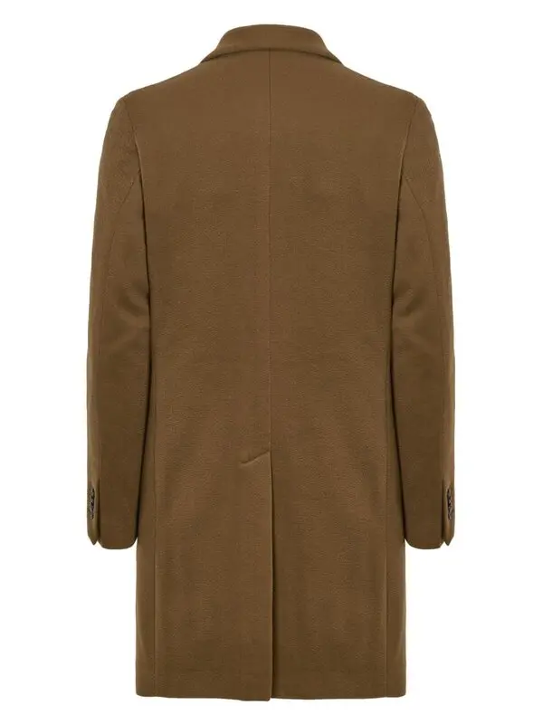 LUIGI BIANCHI MANTOVA Single-breasted Mid-length Coat - Brown