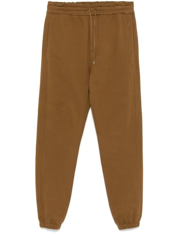 Saint Laurent Cotton Track Pants - Brown