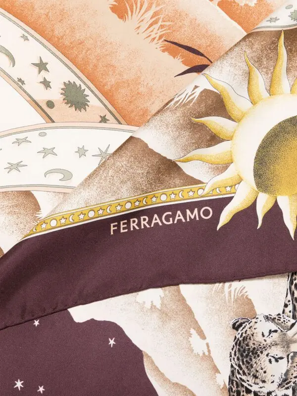 FERRAGAMO Day & Night-print Scarf