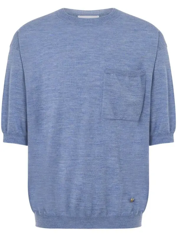 Moschino Fine-knit T-shirt - Blue