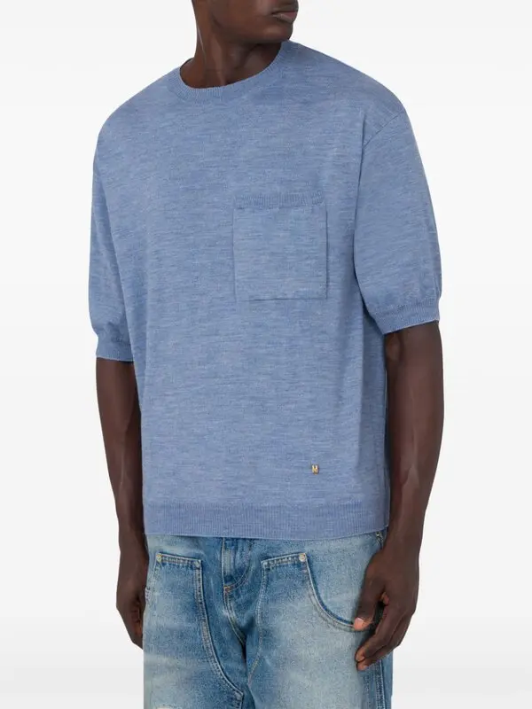 Moschino Fine-knit T-shirt - Blue
