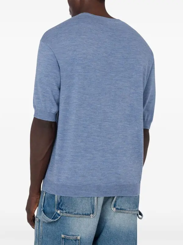 Moschino Fine-knit T-shirt - Blue
